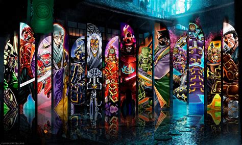 Playmat Legendary Six Samurai By Ygocastellano On Deviantart