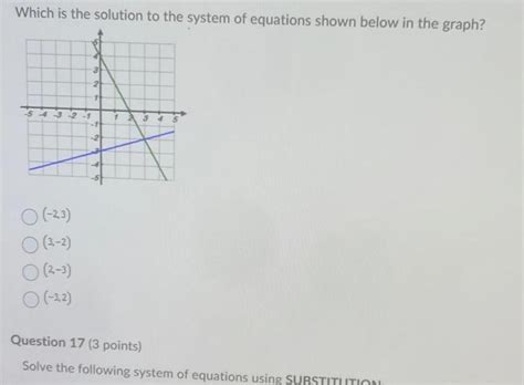[answered] Which Is The Solution To The System Of Equations Shown Below