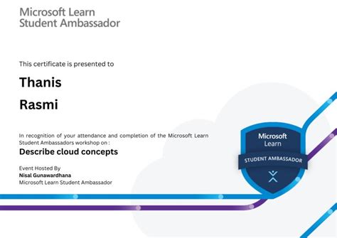 Thanis Rasmi On Linkedin Mlsa Mslearn Microsoft Nisalgunawardhana