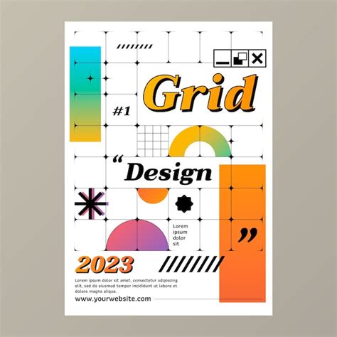 Free Vector Grid Template Design