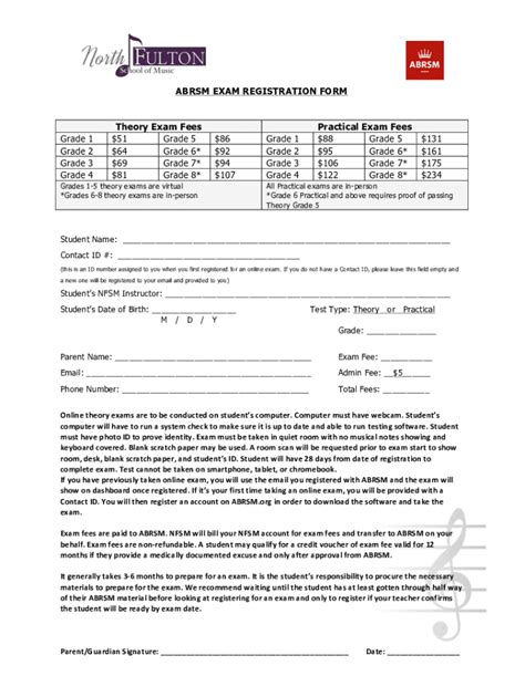 Fillable Online Abrsm Consent Form 2022docx Fax Email Print Pdffiller