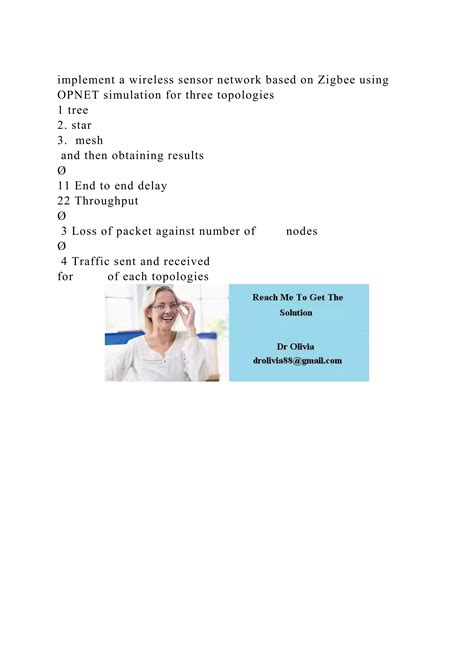 Implement A Wireless Sensor Network Based On Zigbee Using Opnet Simudocx Computer Networking