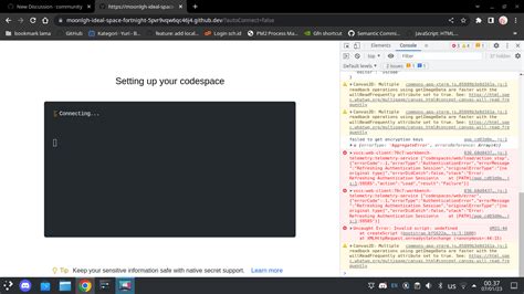 Failed To Connect To Codespace · Community · Discussion 43507 · Github