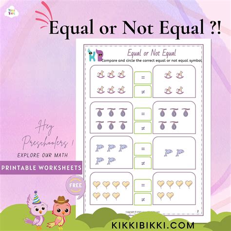 Equal And Unequal Sets Worksheets For Kindergarten Kindergarten