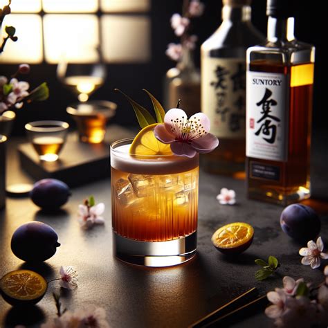 Tokyo Plum Blossom Whisper Delicate Floral Innovative Cocktail With