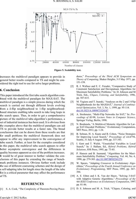 A Multilevel Tabu Search For The Maximum Satisfiability Problem