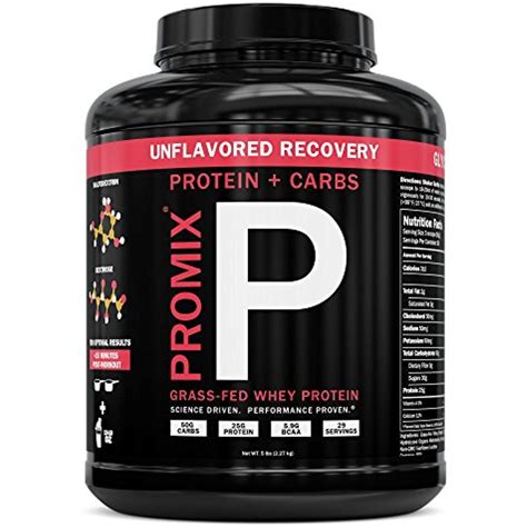 Promix Post Workout Recovery Whey Protein And Carbs Unflavored 5lbs