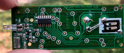 Completing Button Circuits In An Rf Remote Having Arduino Push