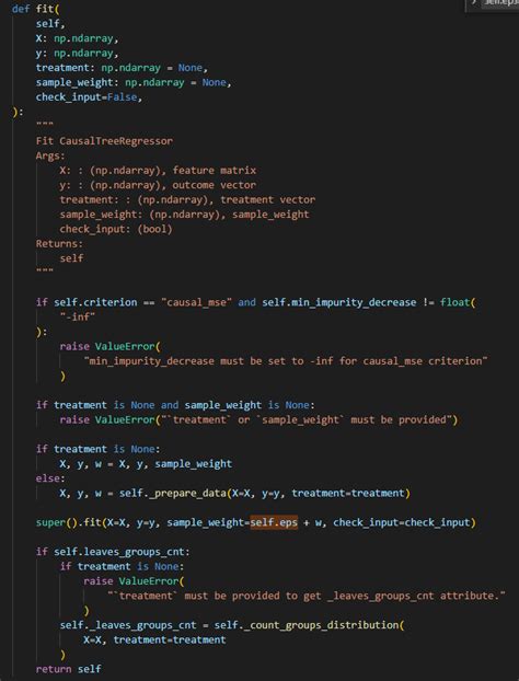 Question About The Implementation Of The CausalTreeRegressor Issue
