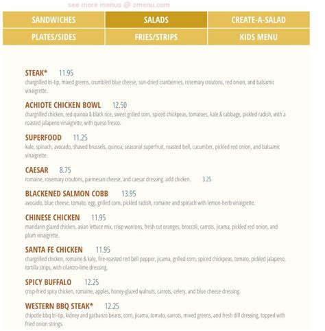 Menu At Jacks Urban Eats Restaurant Roseville Sierra College Blvd 110
