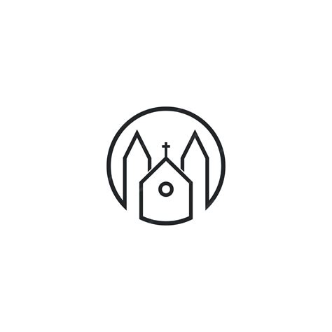 Premium Vector Church Logo Template Vector Icon Illustration