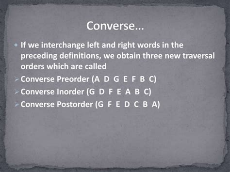 Binary Tree Traversal Ppt