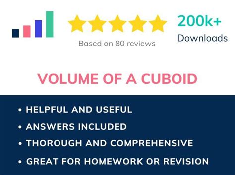 Volume Of A Cuboid Teaching Resources