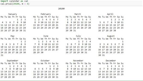 Ayomide Mike Alonge On Linkedin Forecasting Of Calendar Of The Next 67 Years With Python