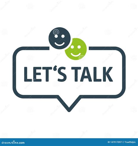 Speech Bubble Lets Talk Vector Illustration Stock Vector Illustration Of Think Graphic 147917097