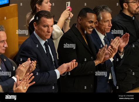 Former Congressman Tom Suozzi And Congressman Ritchie Torres Attend Through The Voice And Eyes