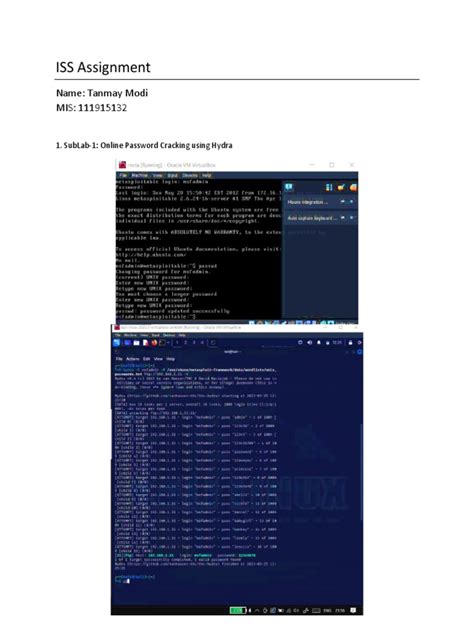 Iss Assignment Based On Problem Solving For Hacking Pdf