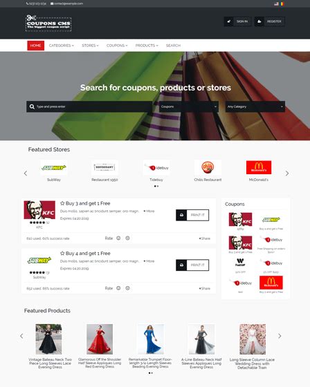 Coupons Cms Php Script Start Your Coupons And Deals Site Inkthemes