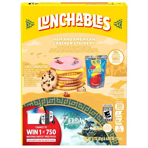 Lunchables Ham And American Cracker Stackers Main