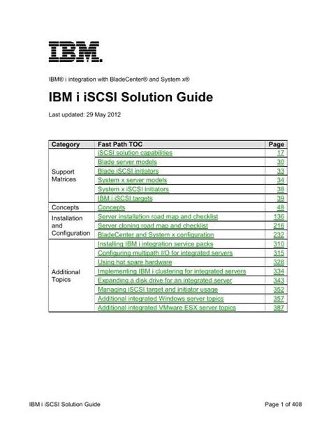 Ibm I Iscsi Solution Guide