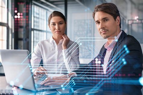 Premium Photo Businessman And Businesswoman In Formal Wear Working