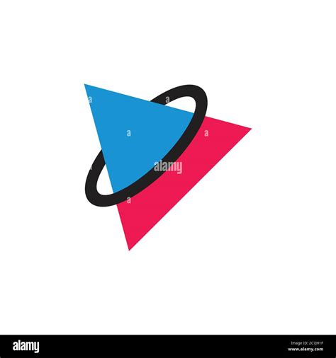 Triangle Motion 3d Overlap Logo Vector Stock Vector Image And Art Alamy