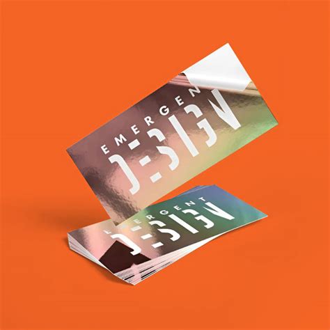 Metallic Print Stickers Hotcards