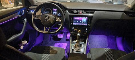 Атмосферная подсветка ног — Skoda Octavia A7 Mk3, 1,8 л, 2018 года ...