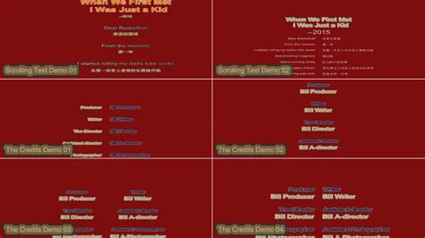 How To Make Wonderful Rolling Credits Or Scrolling Textscrolling Texts