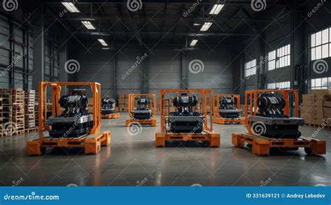 An Ultra Modern Robotic Distribution Center For Mail And Parcels Robots Sorting And