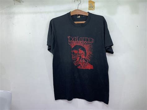 Vintage The Exploited 80s Scottish Punk Rock Band Le Gem