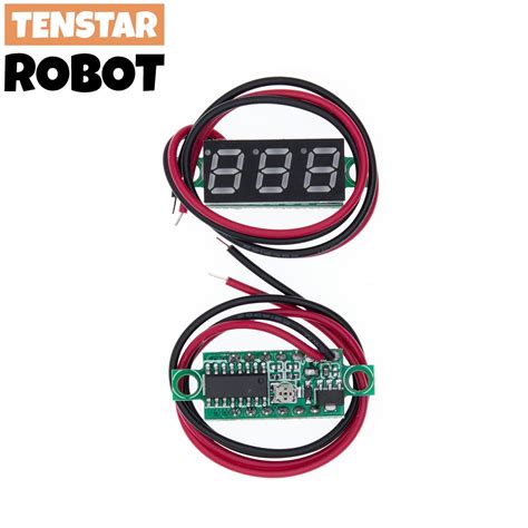 0 28 Inch 2 5v 40v Mini Digital Voltmeter Voltage Tester Meter Red Blue Yellow Green Led Screen