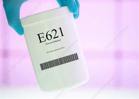 Container of the food additive E621 - Stock Image - F036/8819 - Science ...