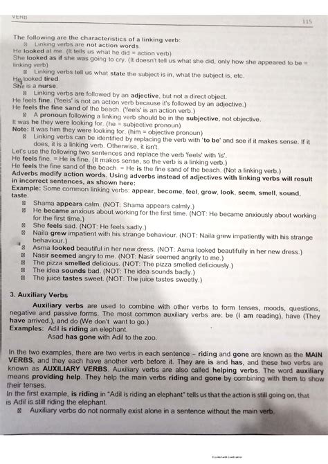 SOLUTION Verb And Its Types Studypool