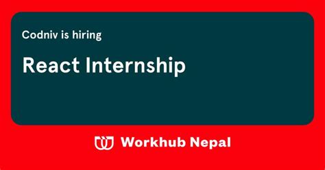 workhub nepal on linkedin react internship