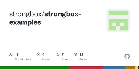Github Strongboxstrongbox Examples