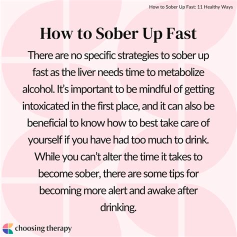 6 Tips On How To Sober Up Fast