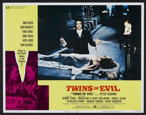 Twins Of Evil 1971 Movie Posters Vintage Vampire Movies Hammer