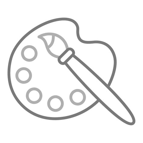 컬러 팔레트 아이콘 프리미엄 벡터