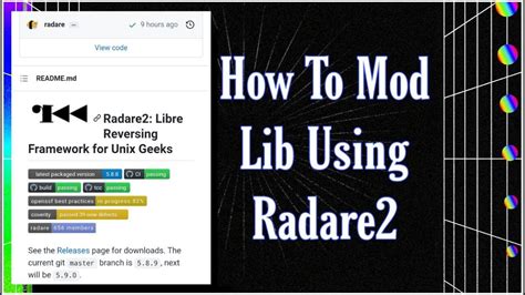 how to mod lib using radare2 youtube