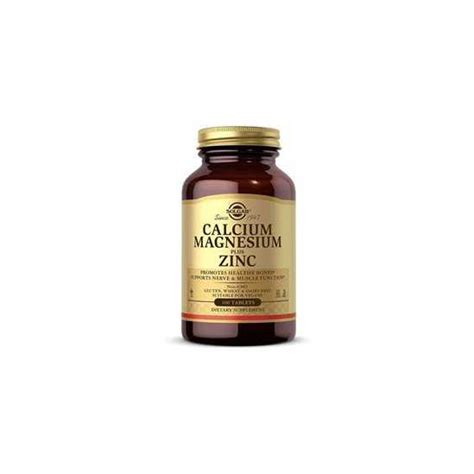 Solgar Calcium Magnesium Zinc 100 Tablets