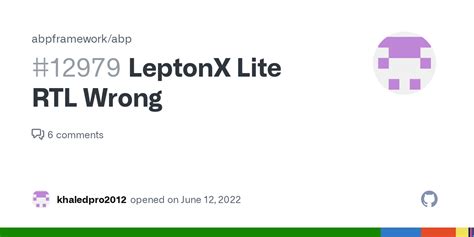 Leptonx Lite Rtl Wrong · Issue 12979 · Abpframeworkabp · Github