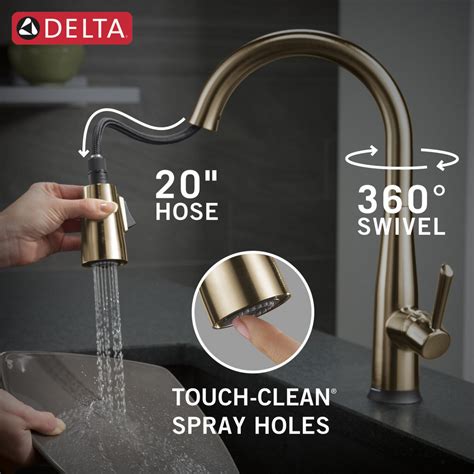 Single Handle Pull Down Kitchen Faucet With Touch2o Technology