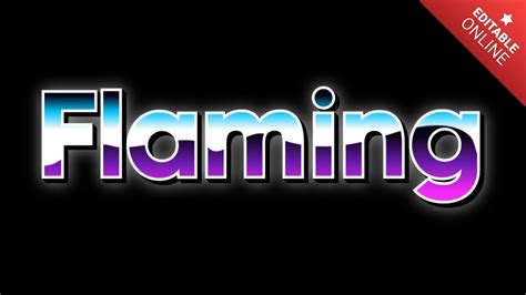 Flaming Text Effect Generator