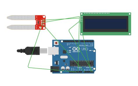 Circuit Design Soil Sensor Tinkercad