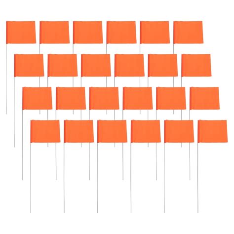 Frcolor 25pcs Garden Marker Flags For Lawn Utility Flags Measuring
