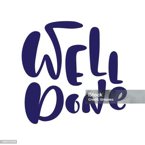 잘 완료 벡터 블랙 손 그린 문자 긍정적 인 따옴표 명함 배너 포스터에 대한 서예 영감과 동기 부여 슬로건 감사합니다에 대한