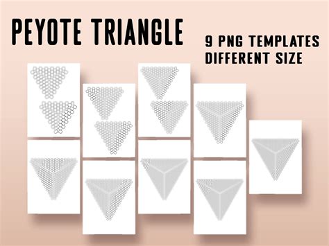 Printable Triangle Beading Graph Paper Worksheet Template