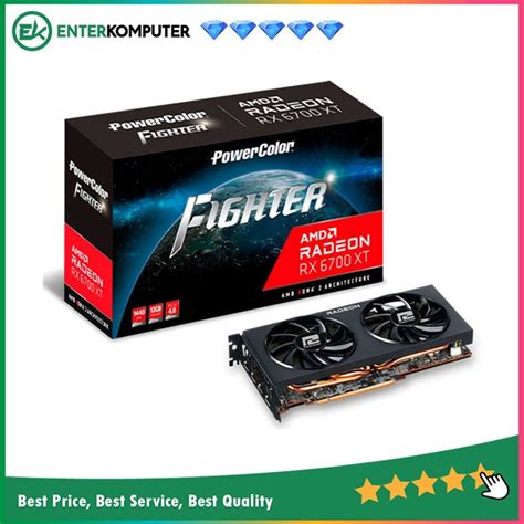 Jual PowerColor Radeon RX 6700 XT 12GB GDDR6 Fighter Shopee Indonesia