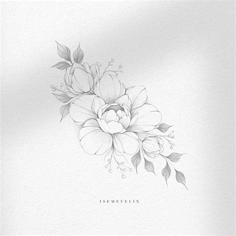 Peony Flower Tattoos Elegant And Classy Designs